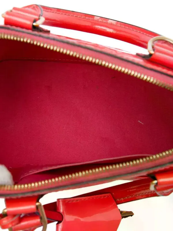 LOUIS VUITTON 2014 Monogram Vernis Alma Bb Satchel