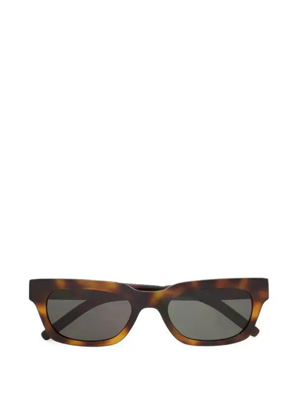 Saint Laurent Cassandre Square-frame Sunglasses - Brown