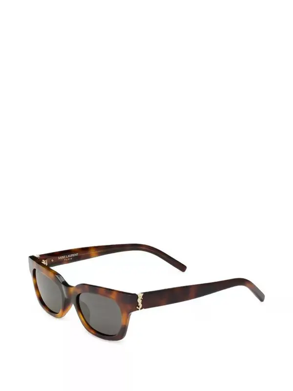 Saint Laurent Cassandre Square-frame Sunglasses - Brown