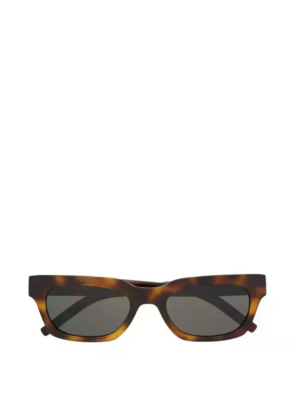 Saint Laurent Cassandre Square-frame Sunglasses - Brown