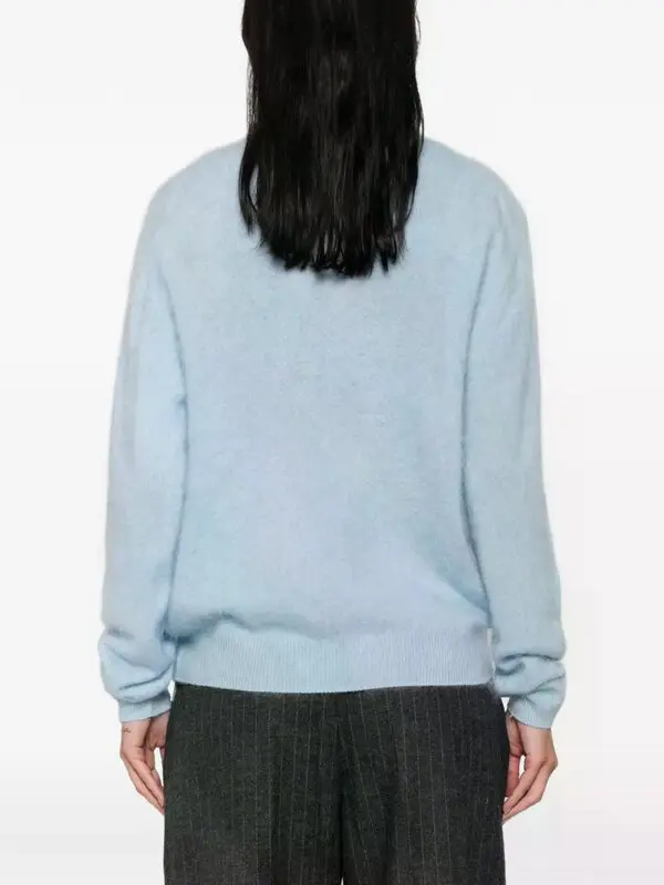 IVORY PARIS Dolly Brushed Finish V-neck Sweater