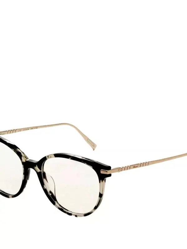 Chopard Tortoiseshell-effect Round Frame Glasses