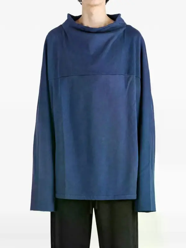 KIKO KOSTADINOV Veleka Funnel-neck Sweater - Blue