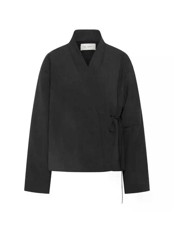 ST. AGNI Wool Wrap Jacket