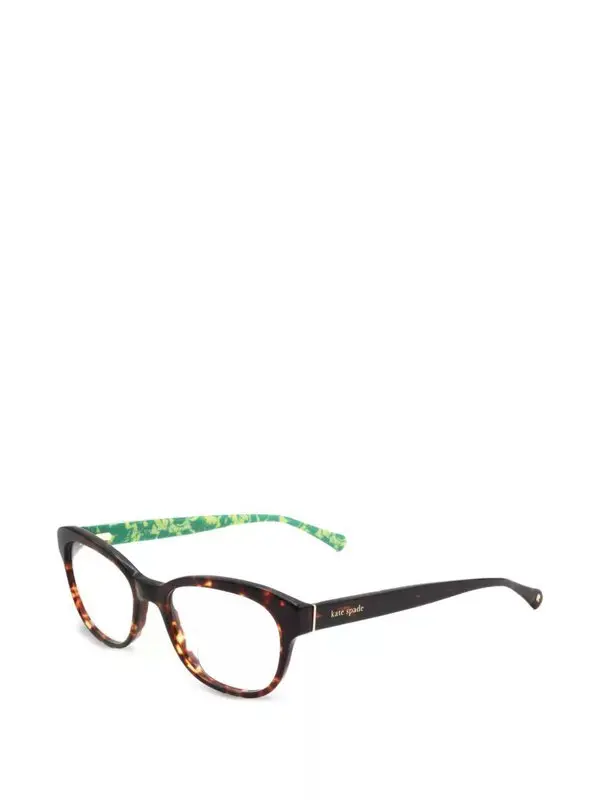 Kate Spade New York Tortoiseshell-effect Cat-eye Eyeglasses - Brown