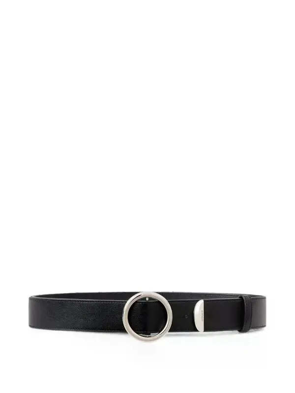 Givenchy Round-buckle Leather Belt - Black