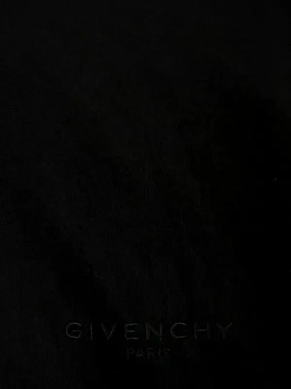 Givenchy Cowl-neck Logo-embroidered T-shirt