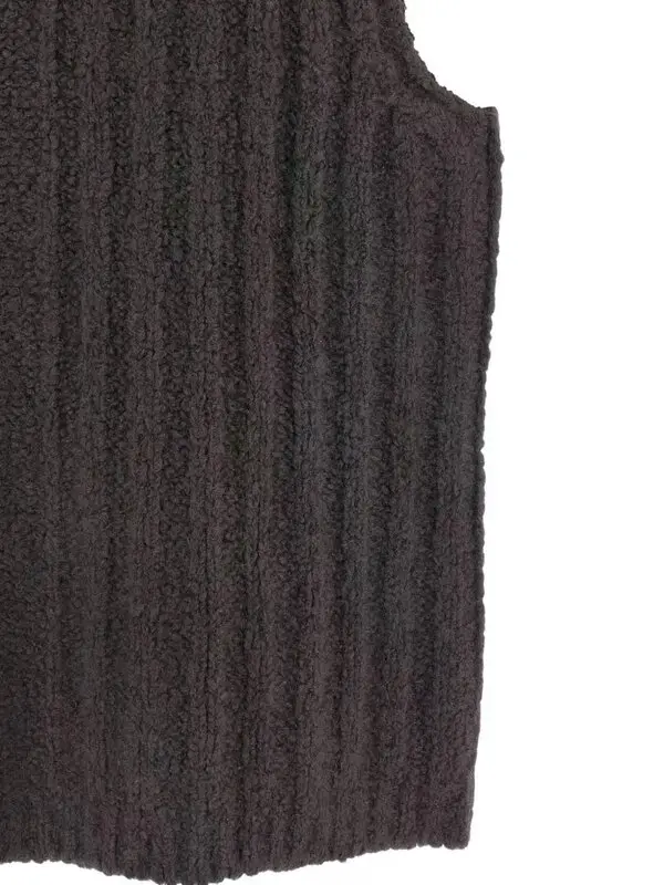 Rick Owens Ribbed-knit Hooded Tank Top