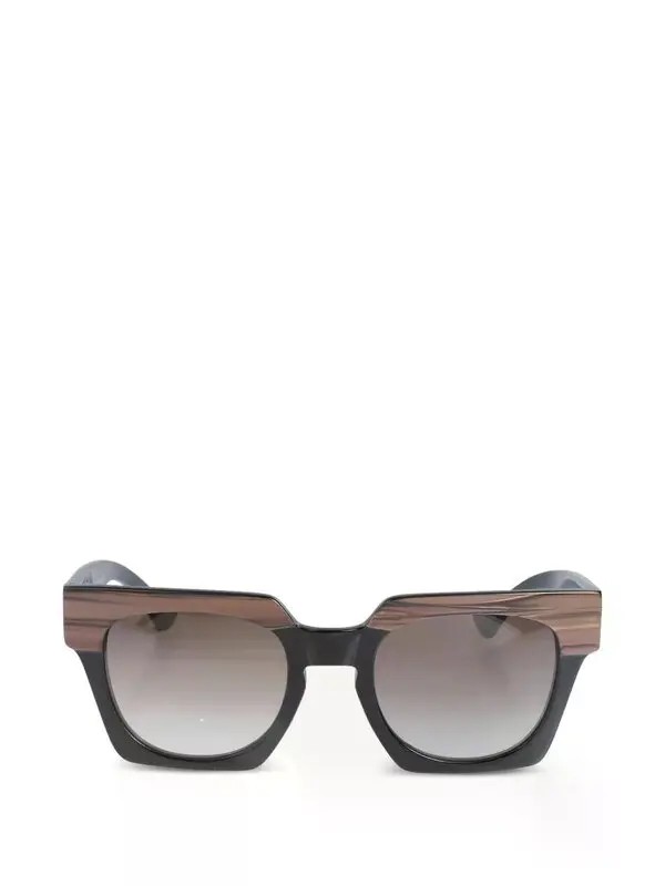 Kàdor Portofino Geometric Frame Sunglasses - Black