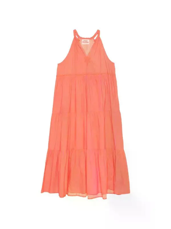 MAISON123 Striped Maxi Dress - Orange