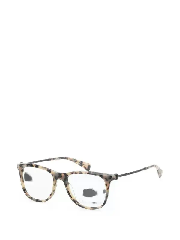 John Varvatos Tortoiseshell-effect Square-frame Glasses