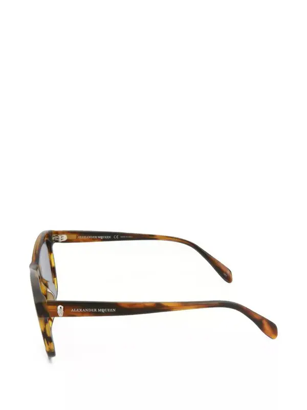 Alexander McQueen Square-frame Sunglasses - Brown