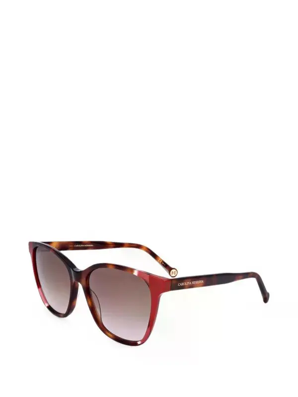 Carolina Herrera Tortoiseshell-effect Sunglasses