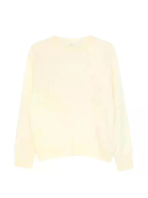 IVORY PARIS Calà Crew-neck Raglan-sleeve Sweater - Neutrals