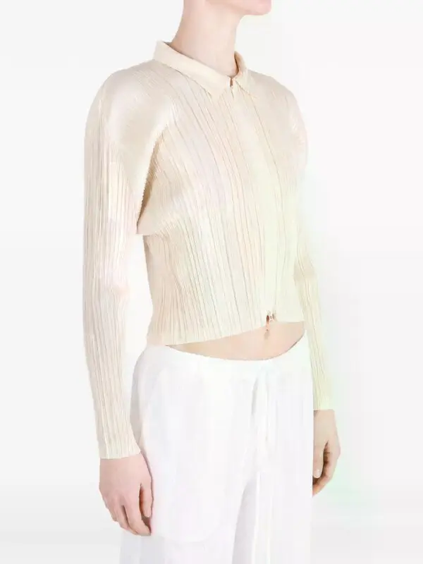 Issey Miyake Monthly Colours August Pleated Zip-up Jacket