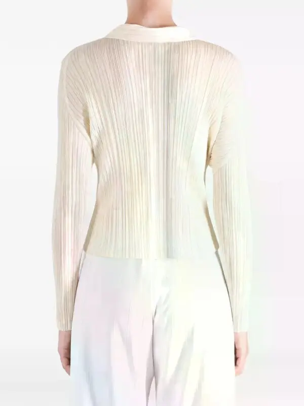 Issey Miyake Monthly Colours August Pleated Zip-up Jacket