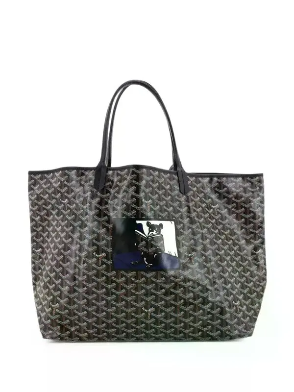 Goyard Saint Louis Printed Coated Canvas Gm Tote Bag - Black