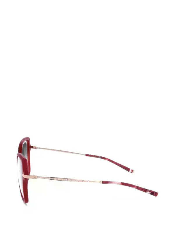 Carolina Herrera Crystal-embellished Square-frame Eyeglasses - Red