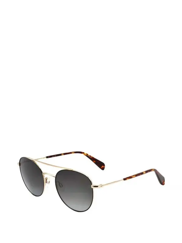 Rag & Bone Pilot Frame Sunglasses - Gold