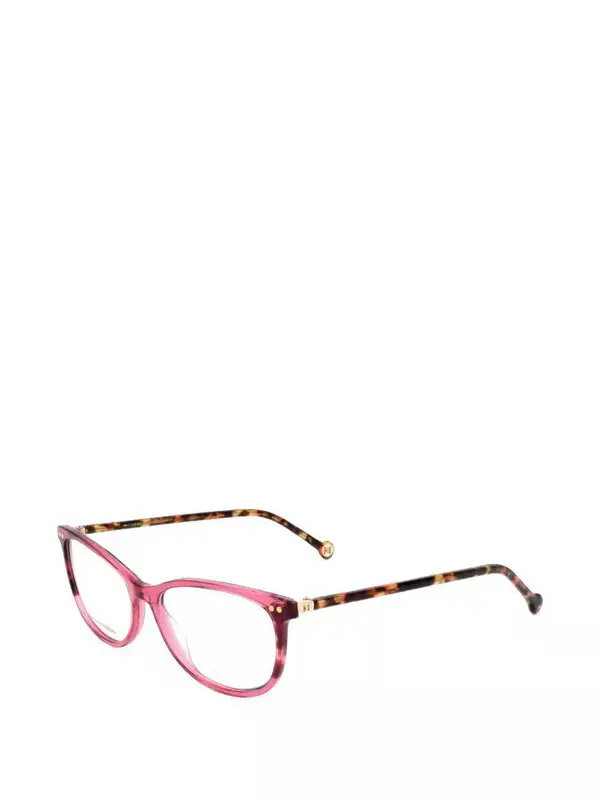 Carolina Herrera Tortoiseshell-effect Cat-eye Glasses