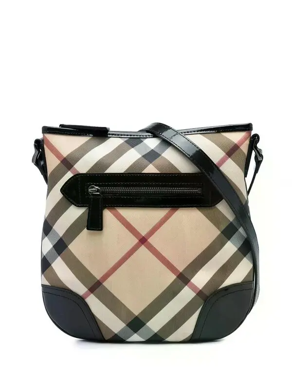Burberry 2000-2017 Supernova Check Coated Canvas Dryden Crossbody Bag