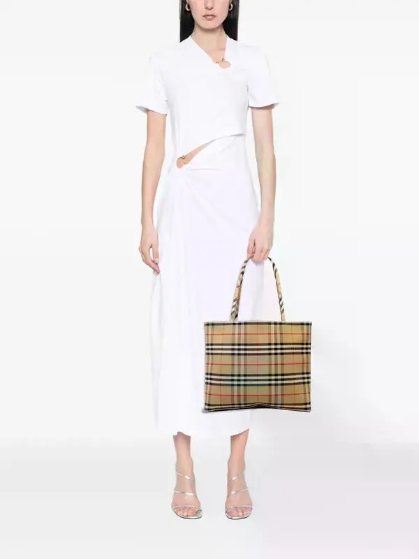 Burberry 2000-2017 House Check Canvas Tote Bag - Neutrals