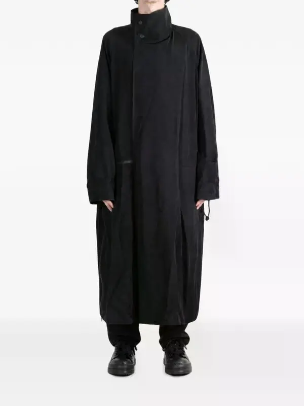 Yohji Yamamoto High-neck Zip-detail Coat