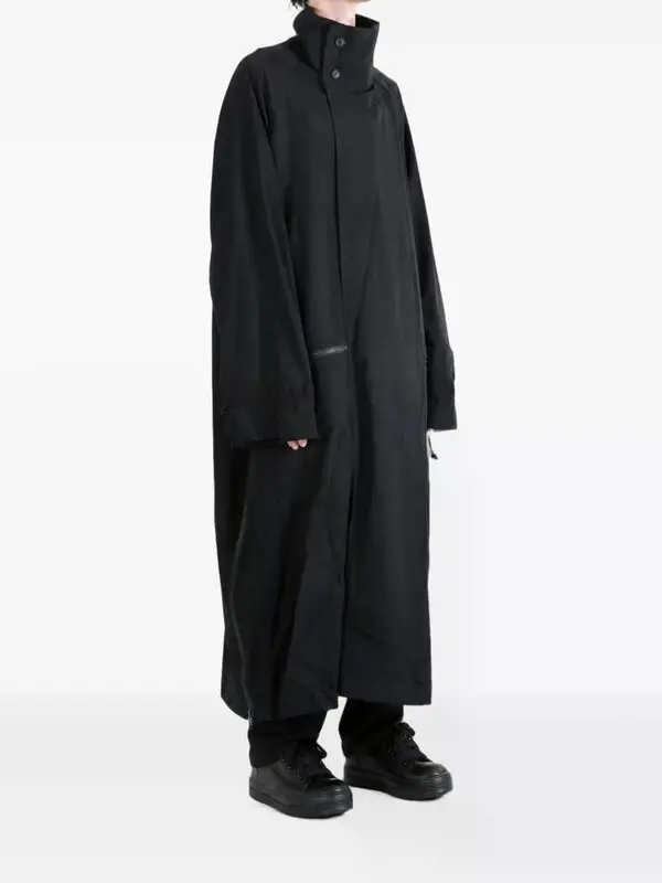 Yohji Yamamoto High-neck Zip-detail Coat