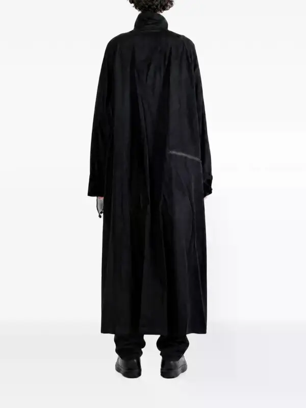 Yohji Yamamoto High-neck Zip-detail Coat