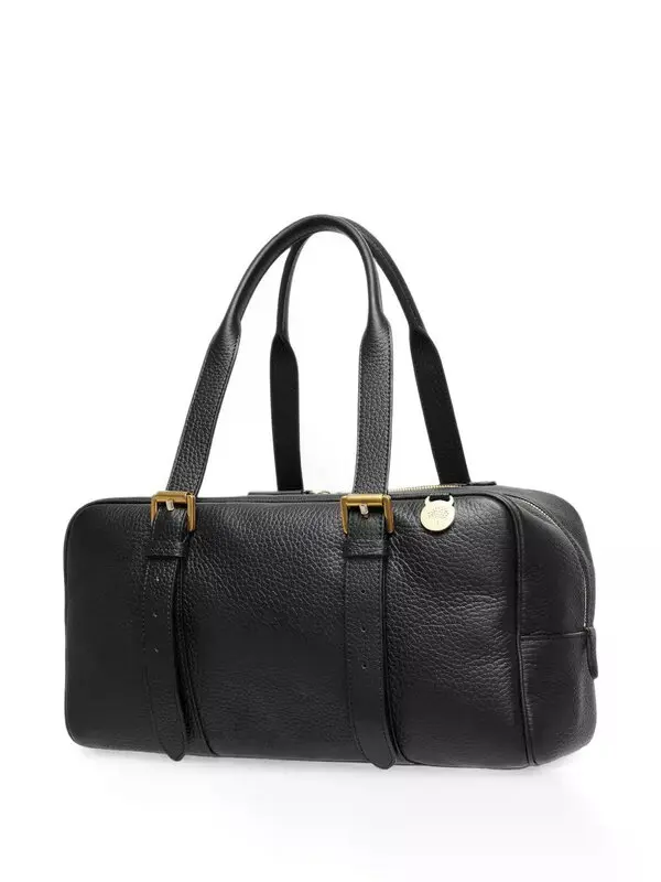 Mulberry Boston Buckle-detail Grained Leather Tote Bag