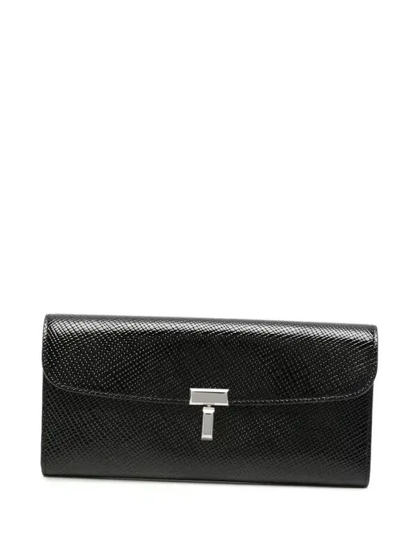 TOTEME T-lock Wallet - Black