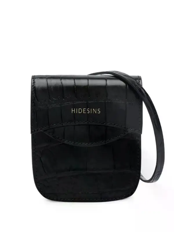 HIDESINS Croc-effect Leather Shoulder Bag