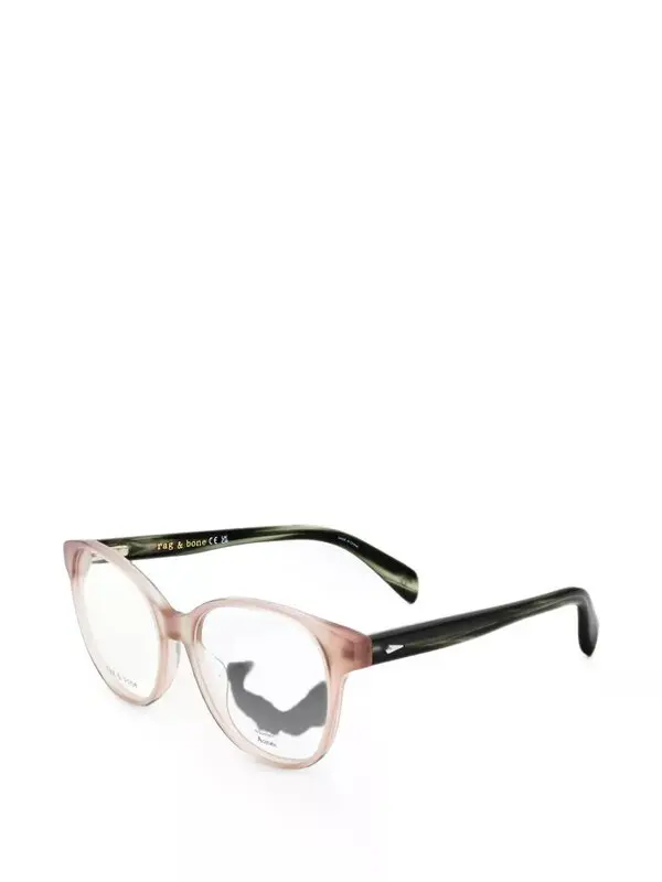 Rag & Bone Logo-detail Glasses - Pink