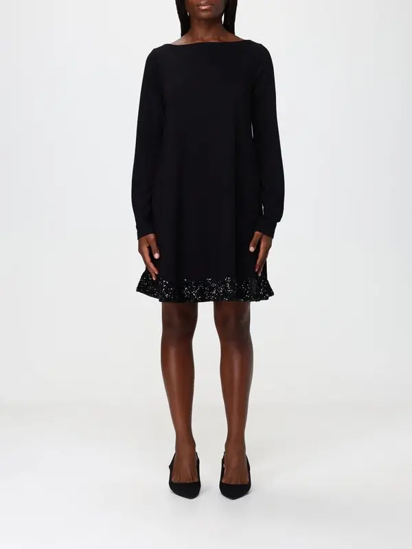 Emporio Armani Sequin Trimmed Dress