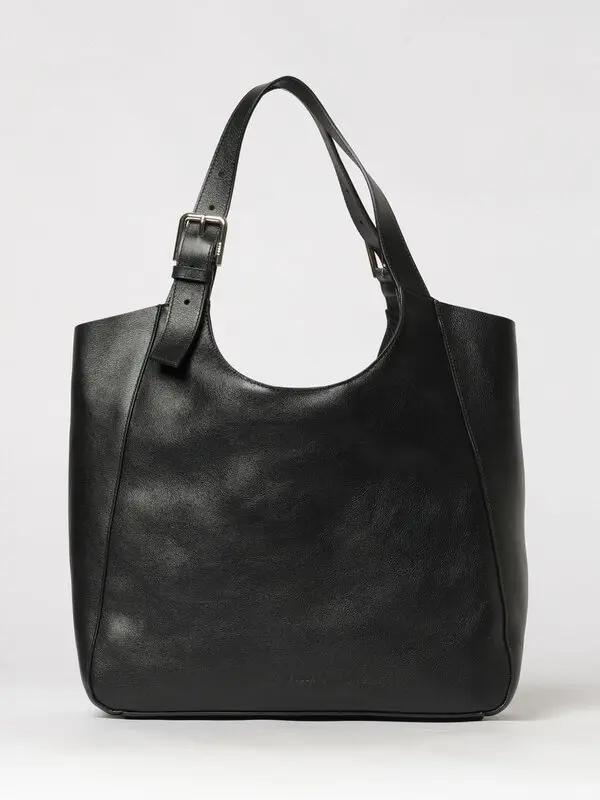 Furla Dora Leather Tote Bag - Black