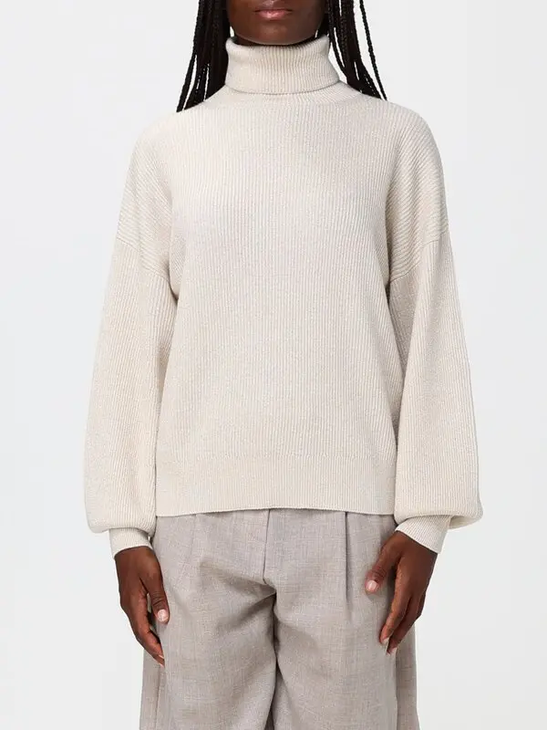 Brunello Cucinelli Relaxed Fit Cashmere Blend Turtleneck Sweater