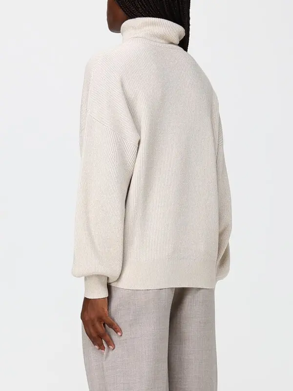 Brunello Cucinelli Relaxed Fit Cashmere Blend Turtleneck Sweater