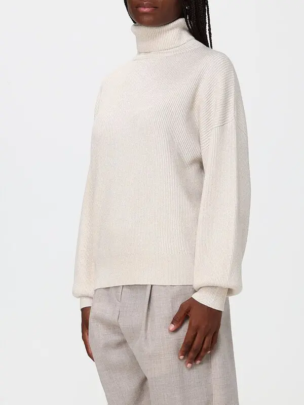 Brunello Cucinelli Relaxed Fit Cashmere Blend Turtleneck Sweater