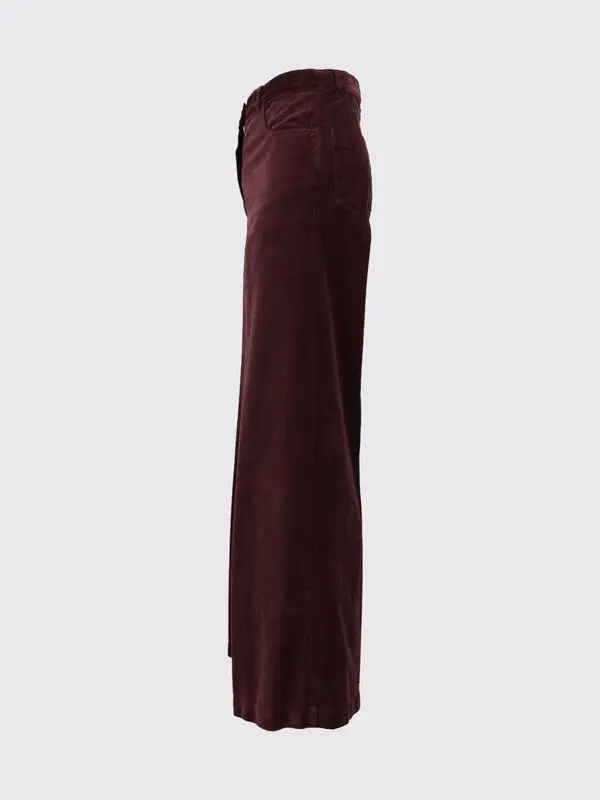 Aspesi High-waisted Wide-leg Corduroy Trousers - Red