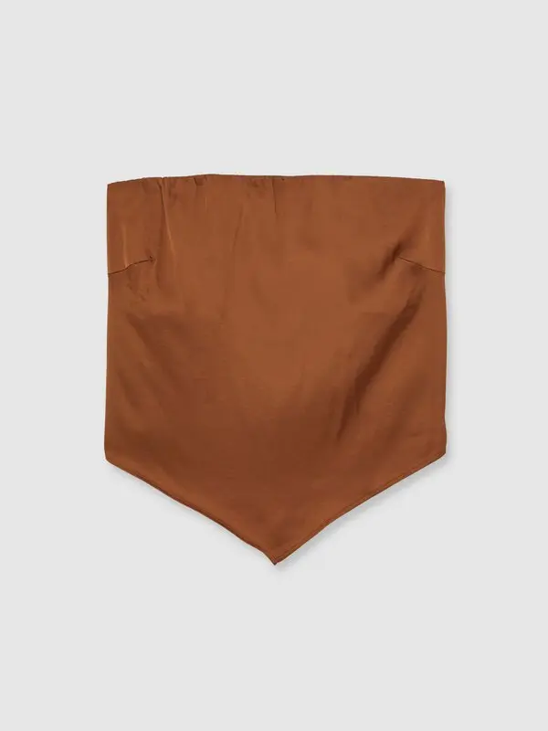 Good American Satin Handkerchief Top