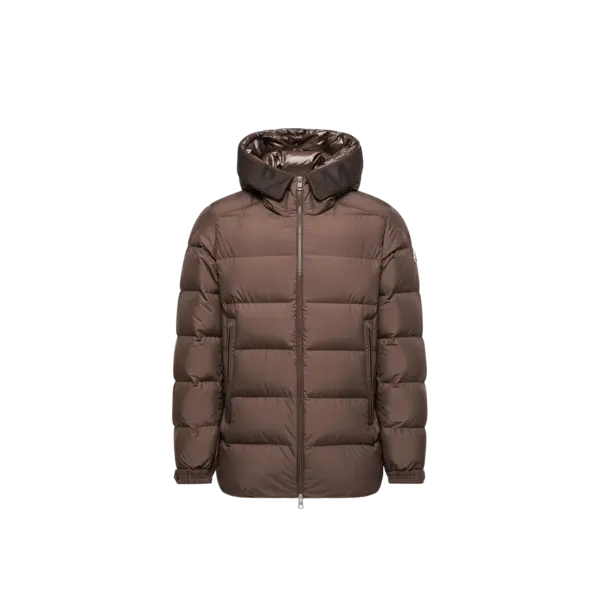 Moncler Orvelle Hooded Mid-length Down Jacket - Brown