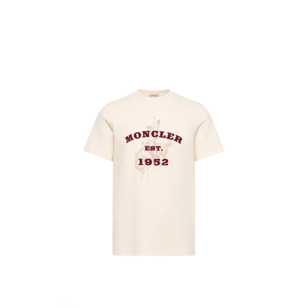 Moncler Horse Print Cotton Jersey T-shirt - White