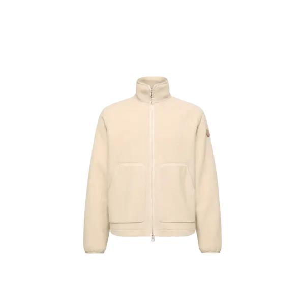 Moncler Zip-up Sweatshirt - Beige
