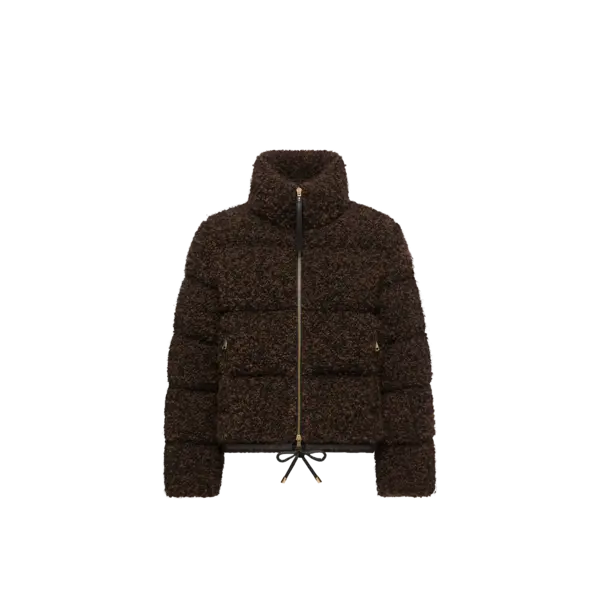 Moncler Trascendance Tweed Short Down Jacket - Black