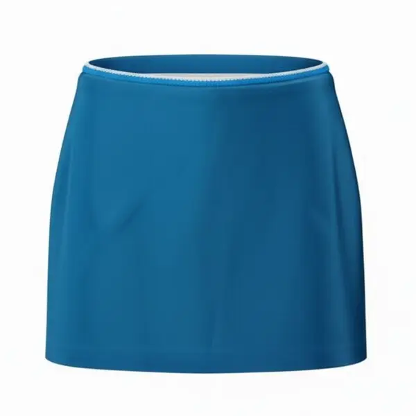 THE COOLGIRL NYC Jane Skirt In Silk Faille - Blue