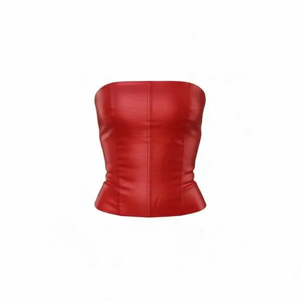 THE COOLGIRL NYC Jane Corset In Silk Faille - Red