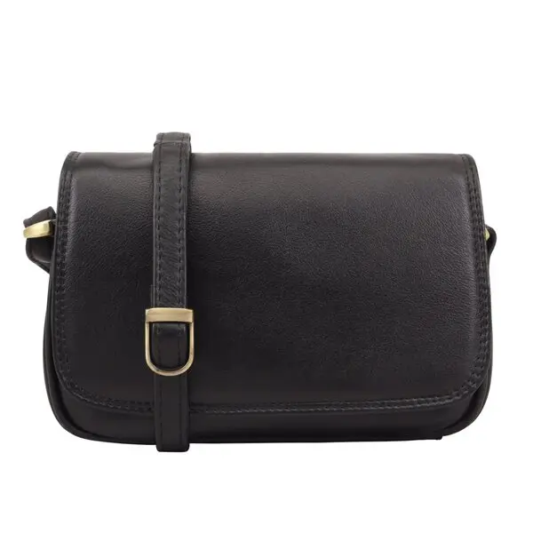 LLOYD BAKER Amritsar Leather Crossbody Bag - Black