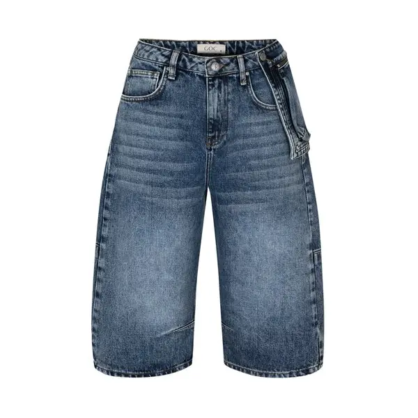 GOC DENIM Longline Detachable Pouch Shorts