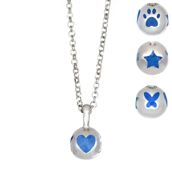 MYRTO KATRAMADOU JEWELLERY Melina Pendant Necklace With Symbolic Embellishments - Blue/silver