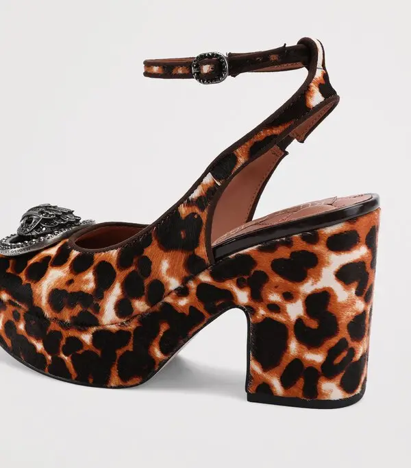 Kurt Geiger Leopard Print Chelsea Platform Pumps